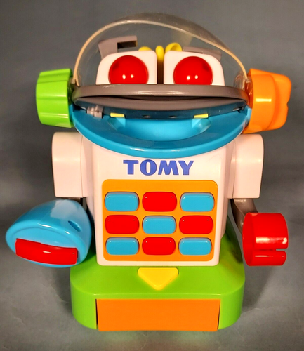 TOMY Mr. Shopbot Cash Register Robot Action Lights Sounds Toomies ...