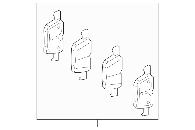 Mercedes Benz Genuine AMG GT 53 2019-2021 Disk Brake Pad Rear OE ...