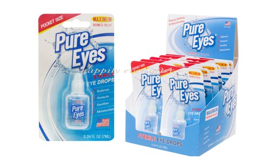PURE EYES Tropfen Anti-rötung 0.24 Fl OZ 7ML.12 Oder 24 Pack, Exp.03/28 ...