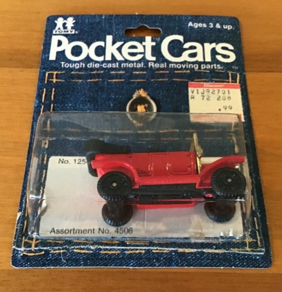 Vtg Tomy Pocket Cars Model T Ford Touring Car No 125-F12 1974 Car 36 | eBay