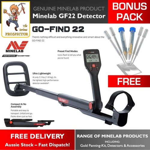 Minelab Go-Find 22 Metal Detector | GOFIND22 | Compact | Easy to ...