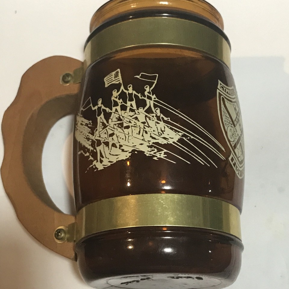 Vintage Siesta Ware Brown Glass Mugs Cypress Gardens FL barrel W2 | eBay