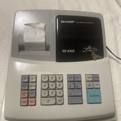 Cash Registers - Sharp Xe-A102 Electronic Cash Register