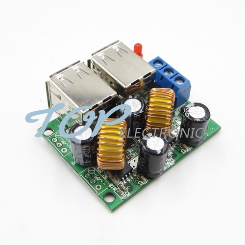 4-USB Port Step-down Power Supply Converter Board Module DC 12V 24V 40V ...