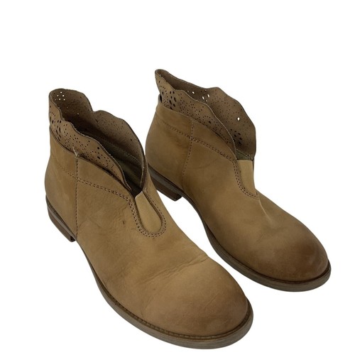 Sundance Stargazer Brown Leather Ankle Booties Women's Size 7.5 ...