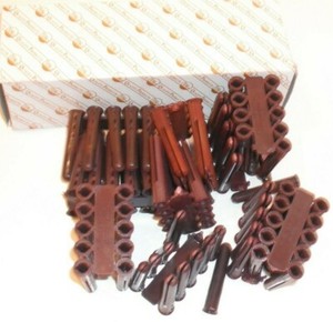 10 - 100 Brown Wall Raw Plug Plastic Expansion No.10 - 14 Screws Drill ...