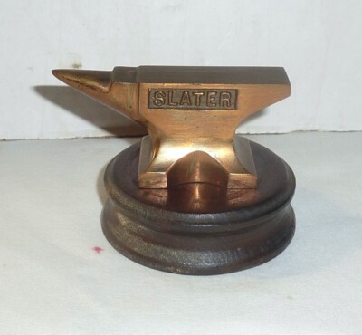 Vintage Miniature Brass Anvil Paperweight Slater | eBay