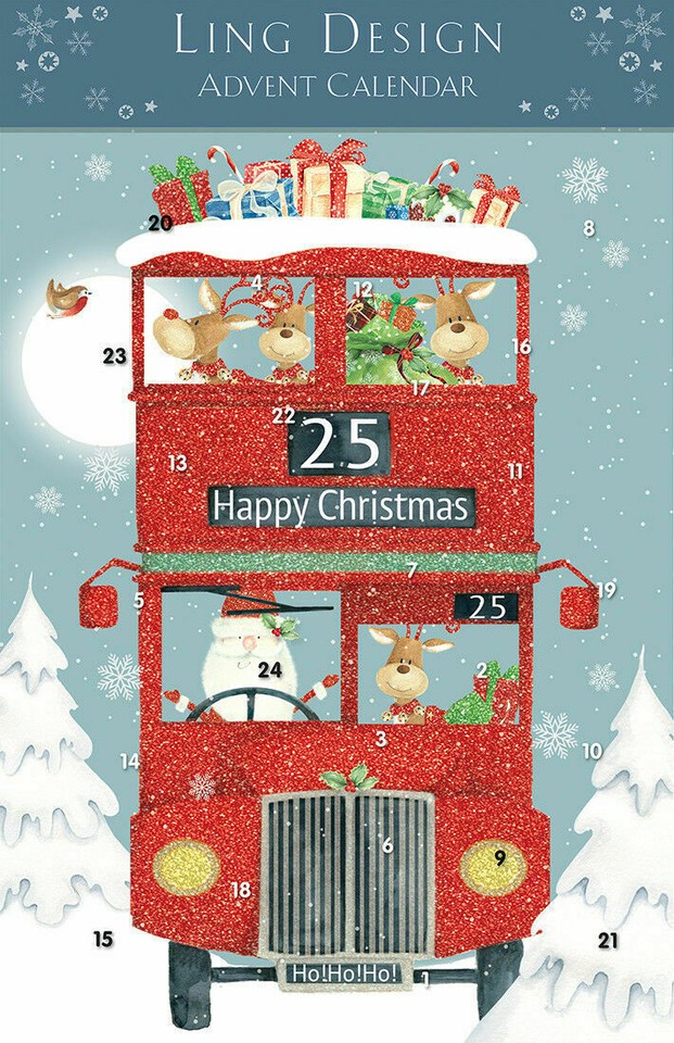 Ling Large Advent Calendars 340 x 250 mm religious & traditional white ...