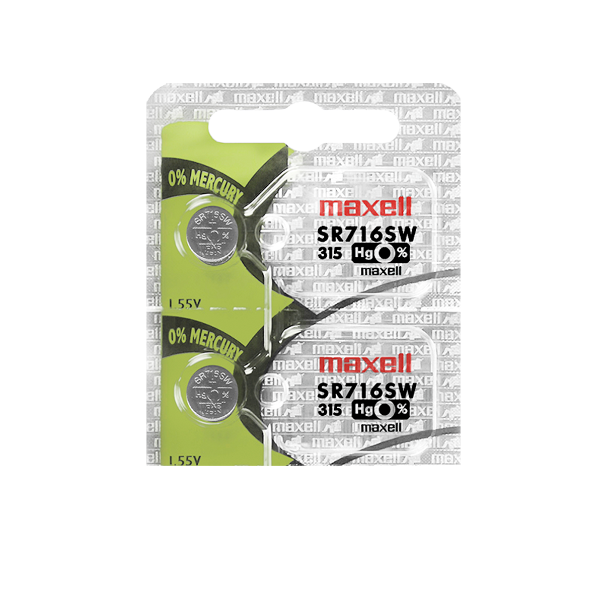 Maxell 315 SR716SW Silver Oxide Watch Batteries (2 Batteries) | eBay