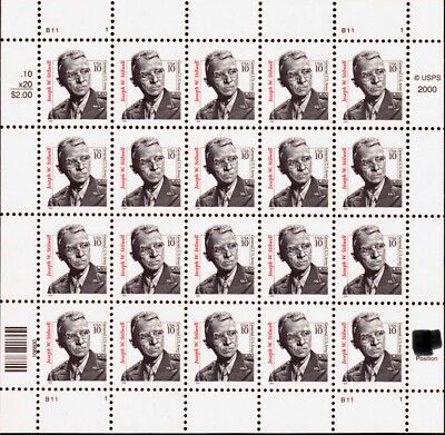 US #3420 MNH M/S 2000 Army General Joseph Stilwell [Pos 6 B111] | eBay