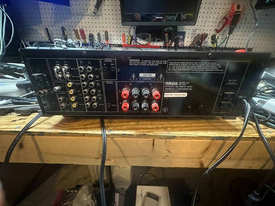 Yamaha RX-770 Natural Sound AM/FM True Stereo Receiver In Black **READ ...