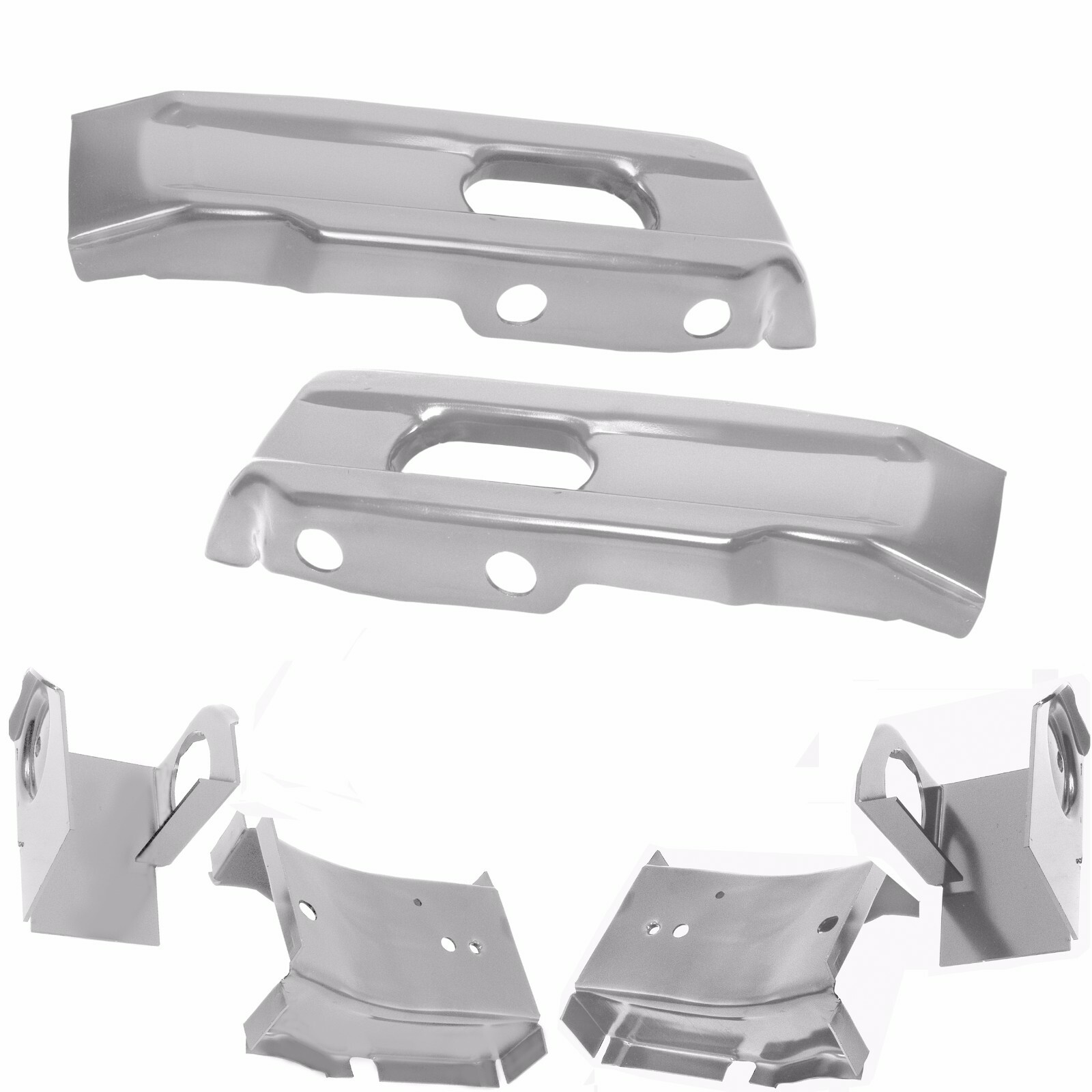 1966 1967 Chevy Nova Frame Rail Brace Front + Rear + Righ + Left Side ...