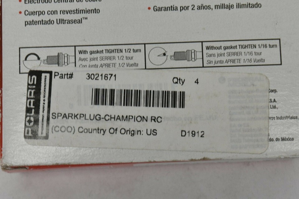 Champion 444-RC7YC3 Copper Plus Spark Plugs-Pack of 4 | eBay