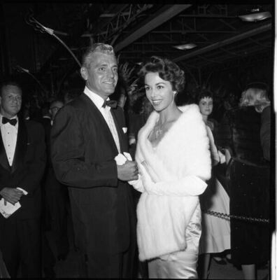 Greg Bautzer Dana Wynter Candid 1950's Original 2.25 x 2.25 B/W Camera ...