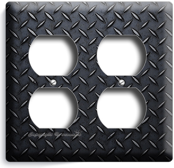 Diamond Plated Metal Wall Art