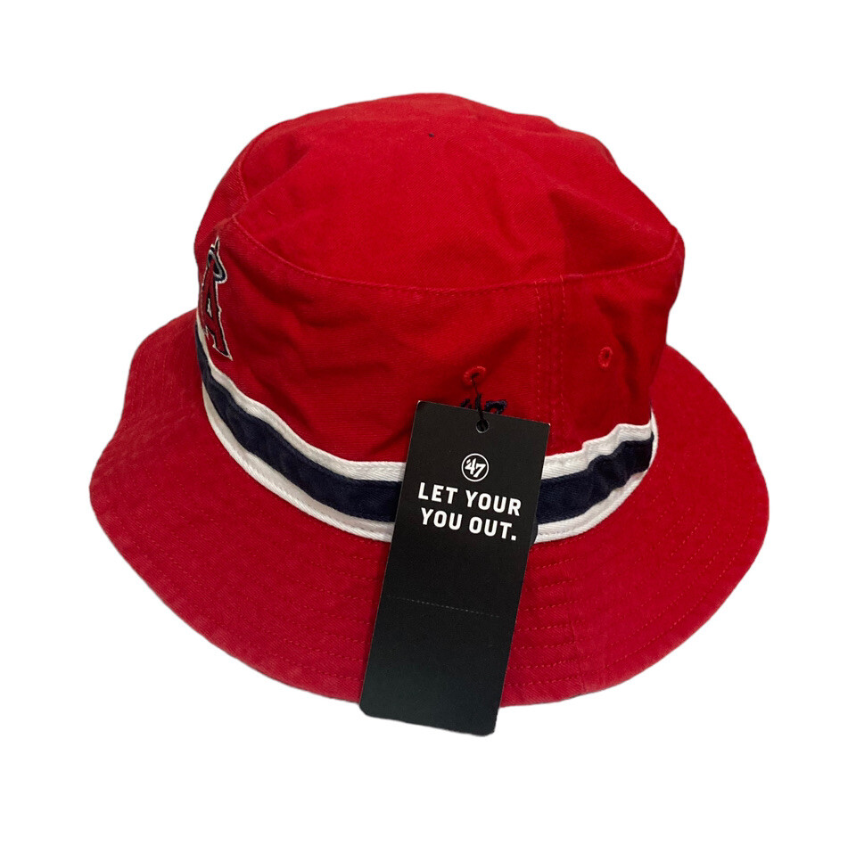 Los Angeles Angels '47 band Bucket Hat Red | eBay