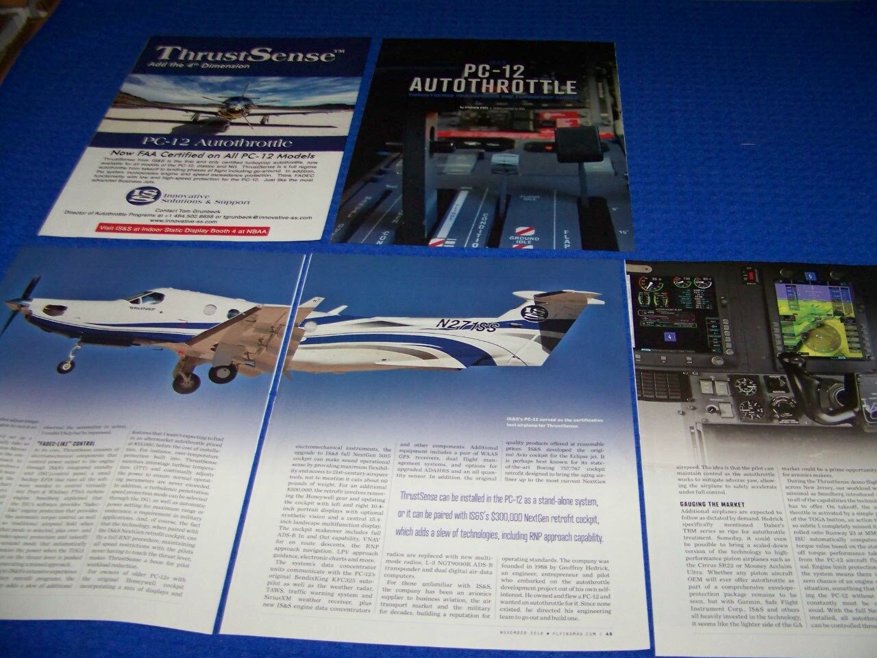 IS&S PC-12 AUTOTHROTTLE DETAILS/AD ..HISTORY/DETAILS/PHOTOS (26EE) | eBay