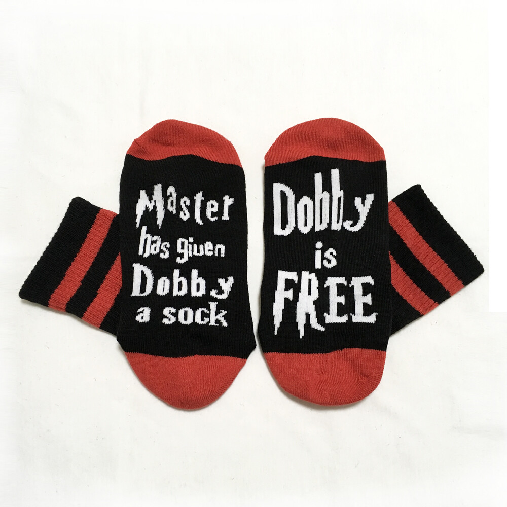 Dobby Socks 'Master Has Given Dobby a Sock Dobby is Free' Harry Potter ...