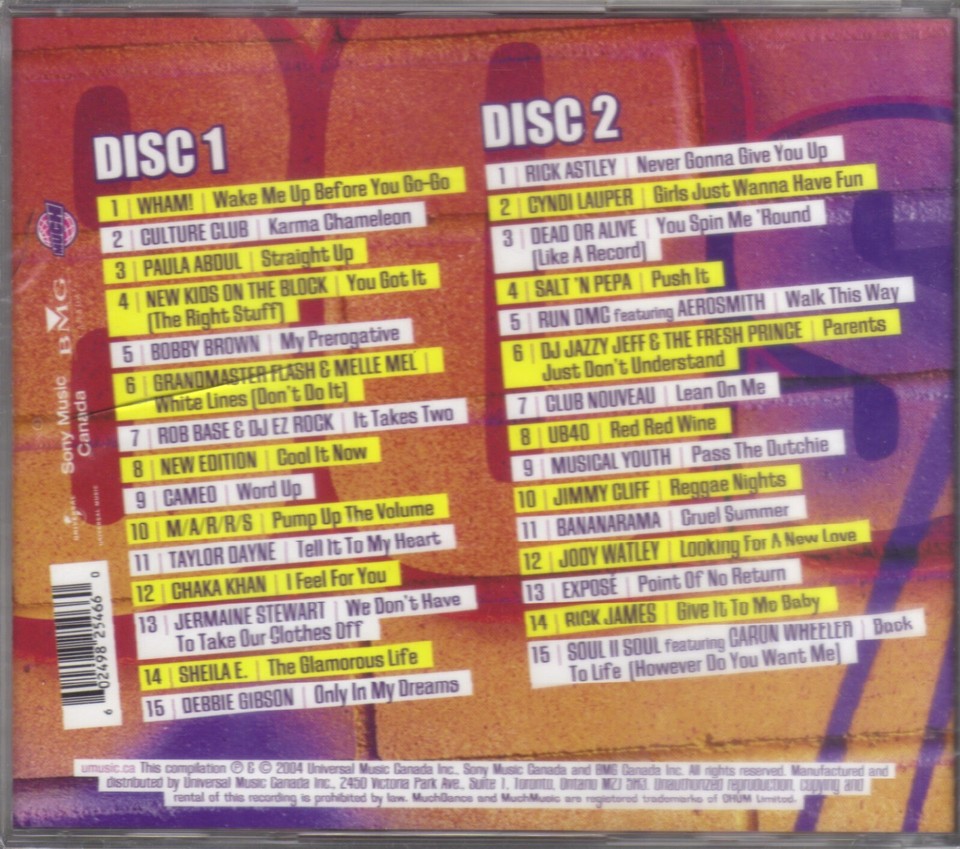 VARIOUS - MUCH DANCE 80s 2 CD SET - 30 GREAT TRACKS - NEW SEALED - RARE ...