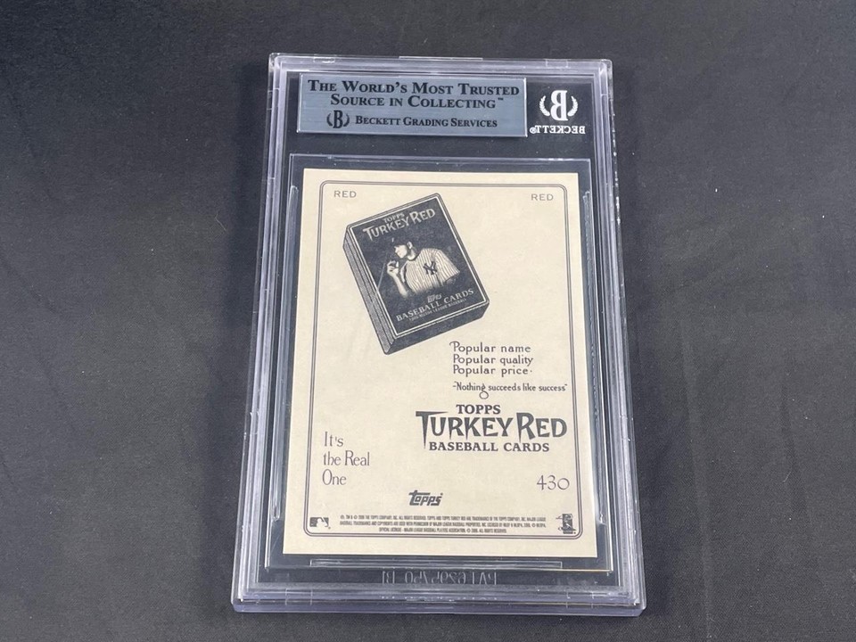 2006 TOPPS TURKEY RED BASEBALL DAVID ORTIZ #430B RED SP GRADED BECKETT ...