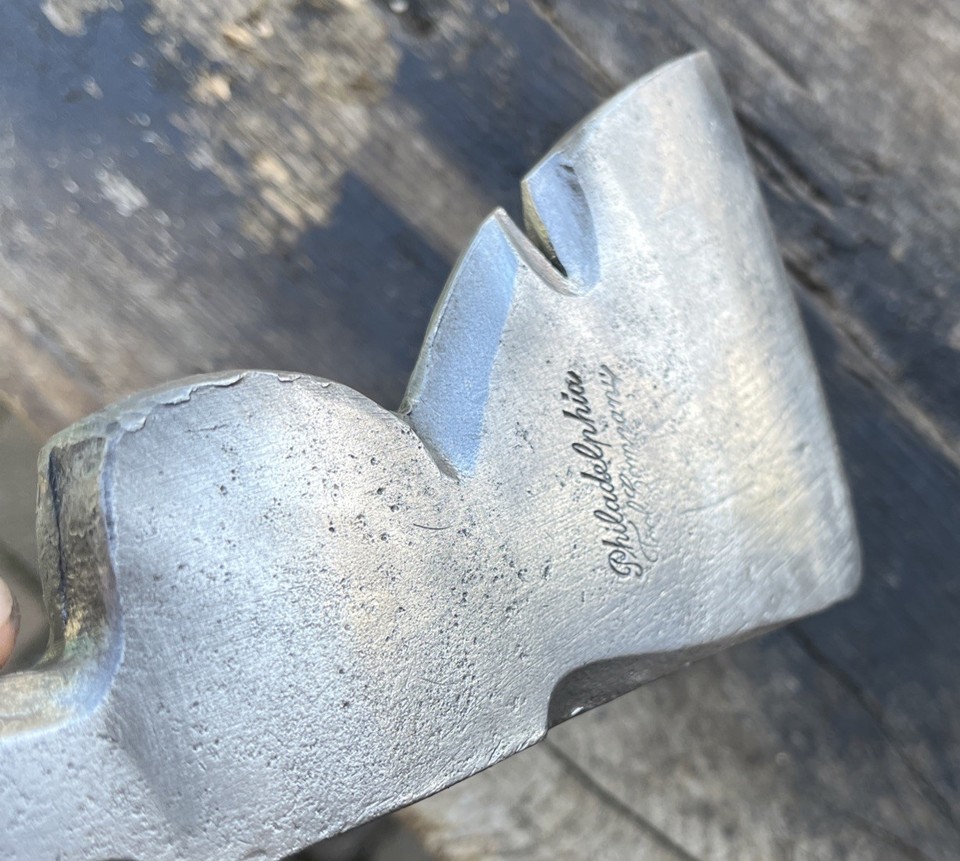 PHILADELPHIA TOOL COMPANY Octagonal Poled Carpenters Half Hatchet Axe ...