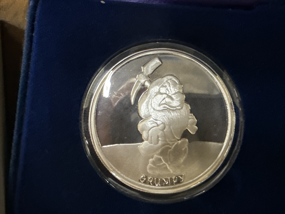 Rarities Mint Disney 5 Ounce .999 Silver Coin Grumpy (0962 of 5000) | eBay