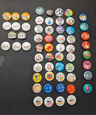 Vintage American Girl Grin Pins Lot of 60 Pleasant Company 90's Pinback ...