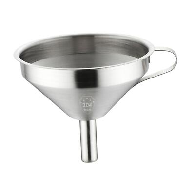 304 Stainless Steel Funnel Liquid Filter Funnel Portable Practical ...