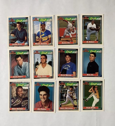 1992 Topps Draft Picks Baseball Card Lot Manny Ramirez Aaron Sele Shawn ...
