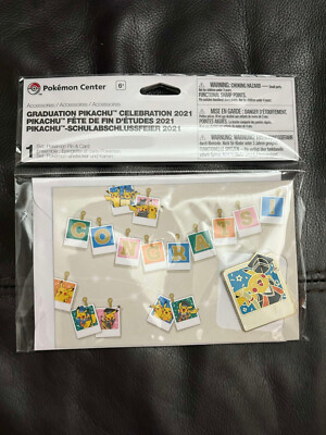Pokemon Center Graduation Pikachu Celebration 2021 Pin And Card ...