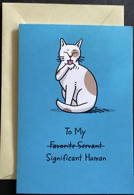 Happy Birthday Card From The Cat Hallmark Greeting Card | eBay