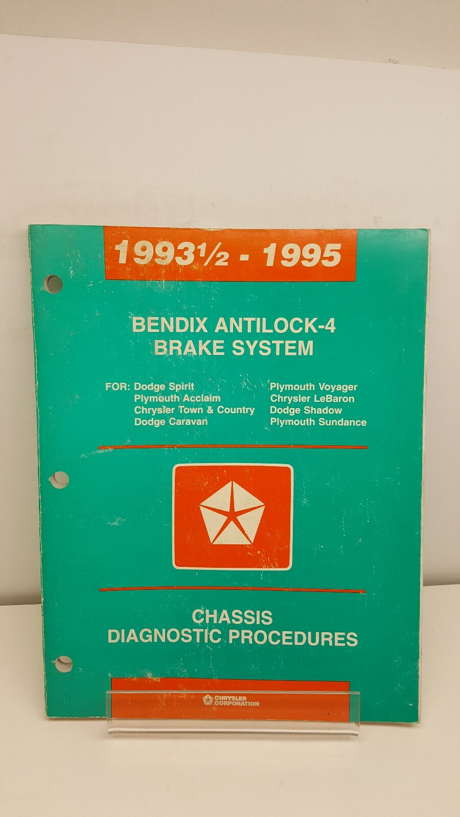 1993 1/2 - 1995 BENDIX ANTILOCK-4 BRAKE SYSTEM DODGE CHRYSLER PLYMOUTH ...