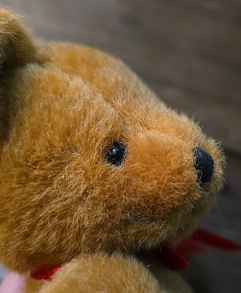 PBC Tag Alongs Bear Plush Stuffed Animal Teddy Hangtag Jointed Head ...