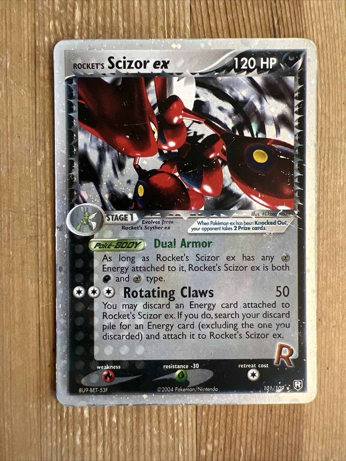 Pokémon TCG Rocket's Scizor ex EX Team Rocket Returns 101 Holo Holo ...