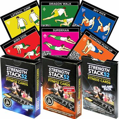 STACK 52 Strength TRI Exercise Workout Card Game Home Fitness Training ...