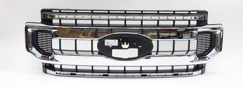 NEW OEM Ford Chrome Radiator Grille Assembly LC3Z8200BA F-250 F-350 XL ...