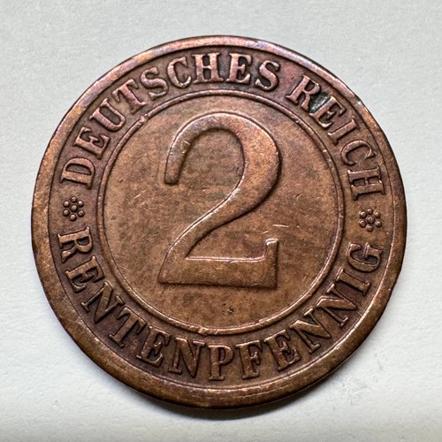 1923 Germany 2 Rentenpfennig - F - Coin #C-097 | eBay