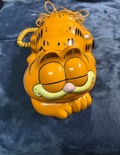 Vintage Tyco Garfield Landline Telephone, Eyes Open and Close | eBay