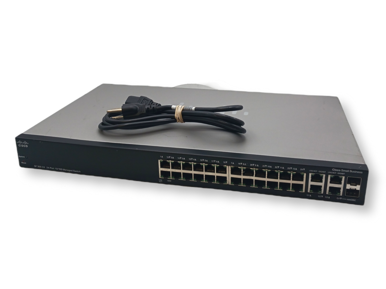 Cisco Sf300-24 Managed Network Switch 24-port 10/100 Mbps 24 Ports 2x ...