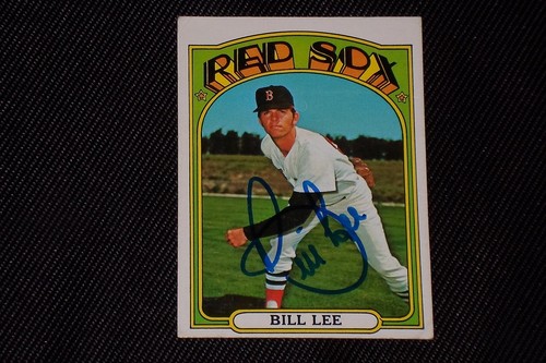 BILL LEE 1972 TOPPS SIGNED AUTOGRAPHED CARD #636 HI# BOSTON RED SOX | eBay