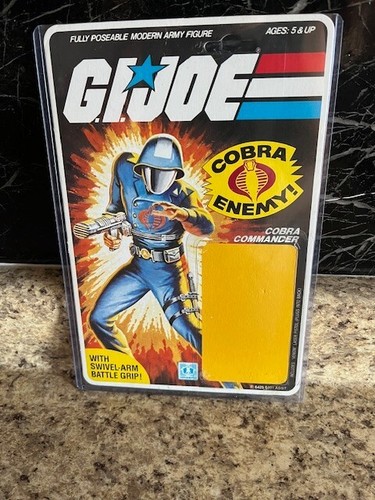 Gi Joe 1983 Cobra Commander 32 Back Uncut Cardback Full Card Original ...