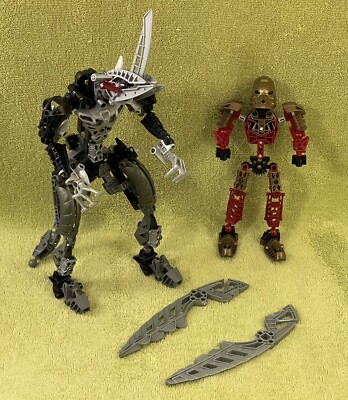 LEGO Bionicle Titans 8811 - TOA LHIKAN & KIKANALO Complete **Damage On ...