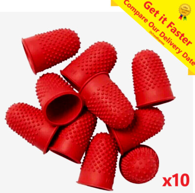 10x Esselte Superior Rubber Size 1 Thimblettes Red 46282 | eBay Australia