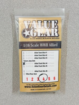 1/16 Value Gear 16-ATB-04 WWII Allied Tank Bits #4 for Takom (16 pieces ...