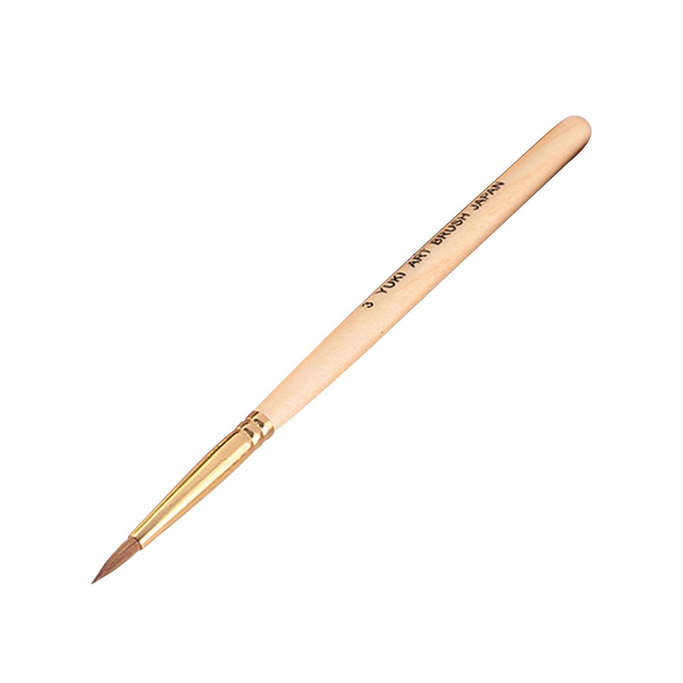 Art Painting Drawing Wooden Handle Round Kolinsky Nail Sable Hair Brush ...