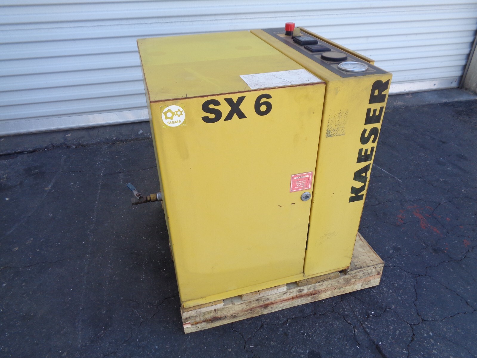 2004 Kaeser SX6 SX 6 5 hp rotary screw air compressor ingersoll rand ...