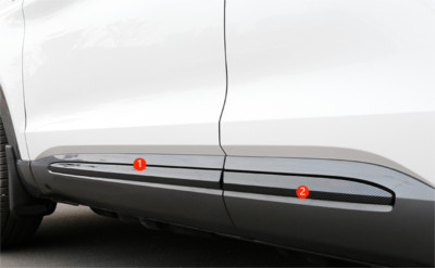 Door Side Body Molding Cover Trim For 2020-2023 Ford Explorer 4pcs ...