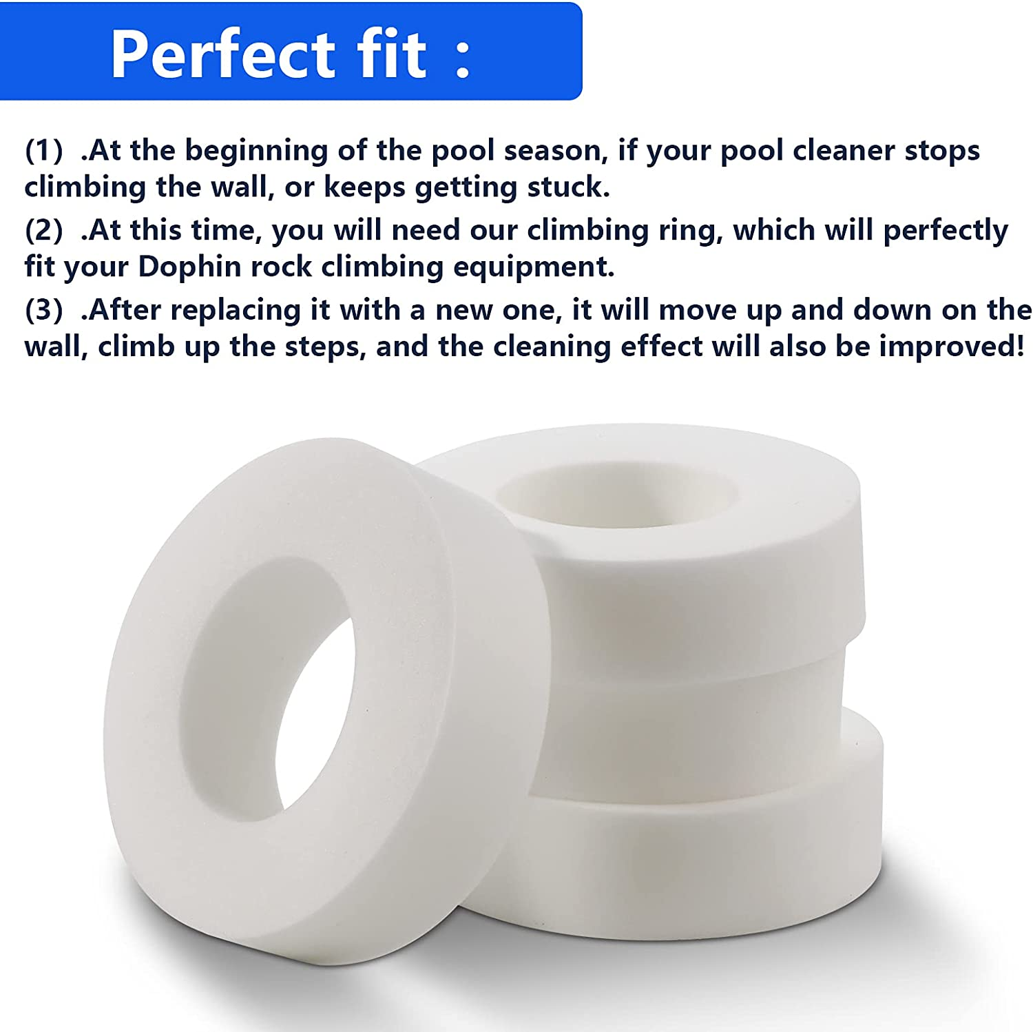 Climbing Rings Replacement for Dolphin Maytronics Robotic Pool Cleaner ...