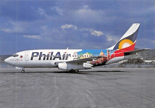 PhilAir Boeing 737-201 N207AU c/n 19423/67 Airplane Postcard | eBay