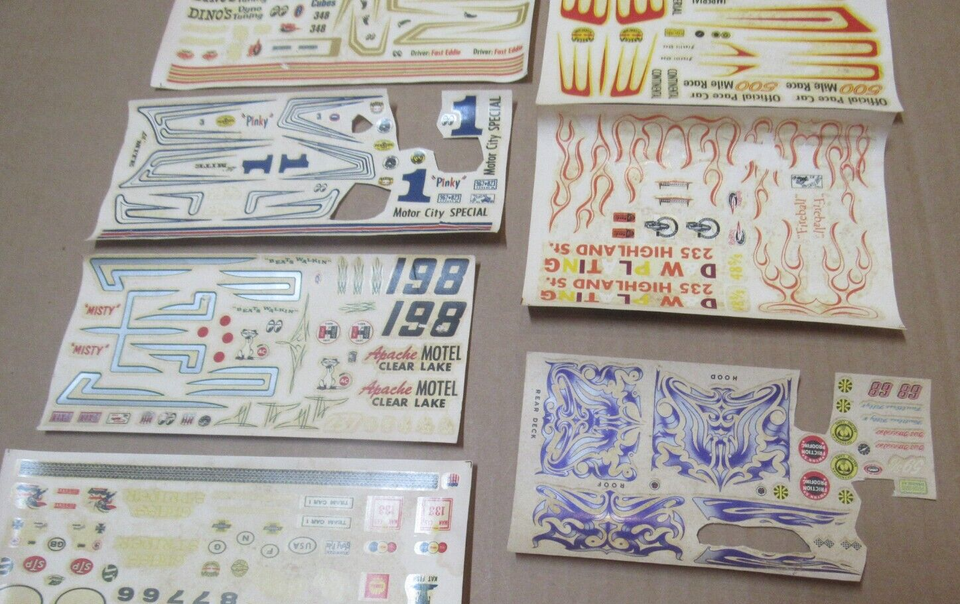 AMT DECAL SHEETS - 1 LOT - FROM AMT MODEL KITS - VINTAGE AMT | eBay